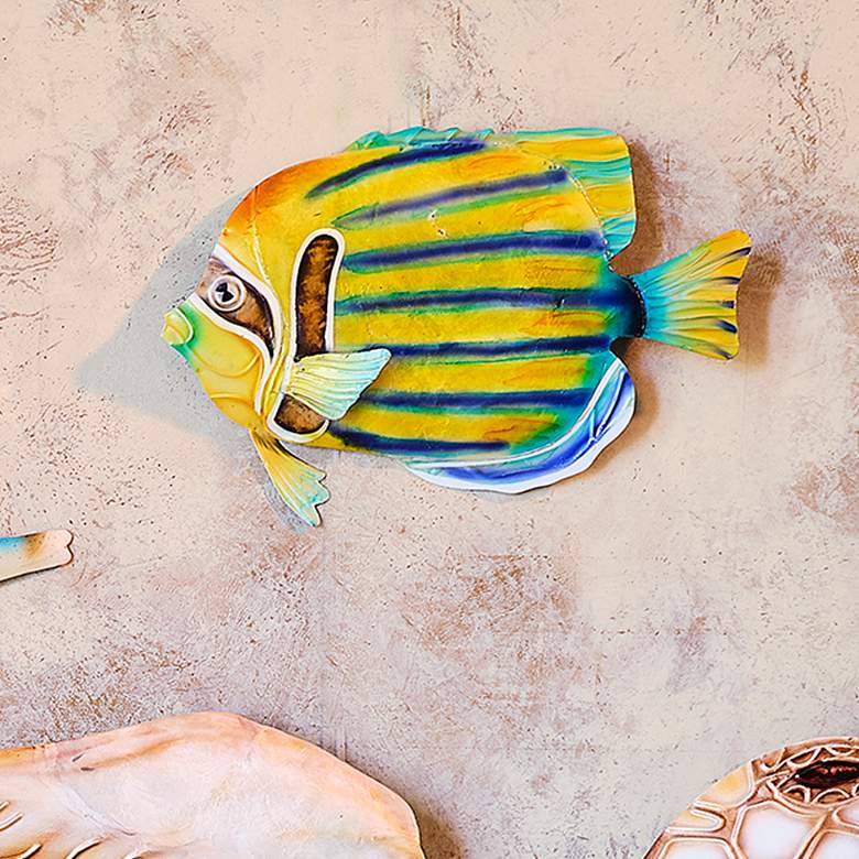 Eangee Striped Angelfish 9"W Coastal Capiz Shell Wall Decor – Joanna Home