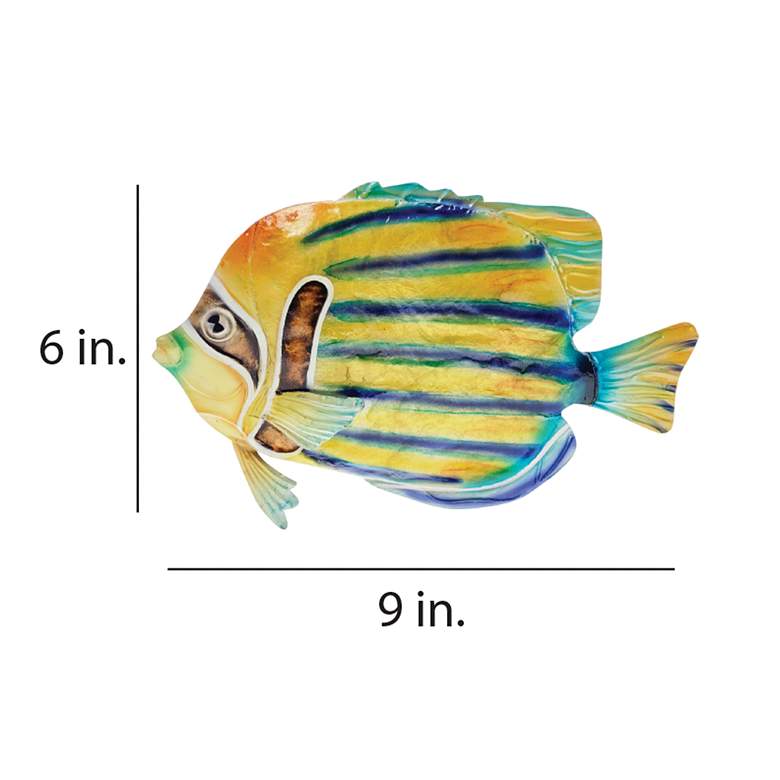 Eangee Striped Angelfish 9"W Coastal Capiz Shell Wall Decor – Joanna Home