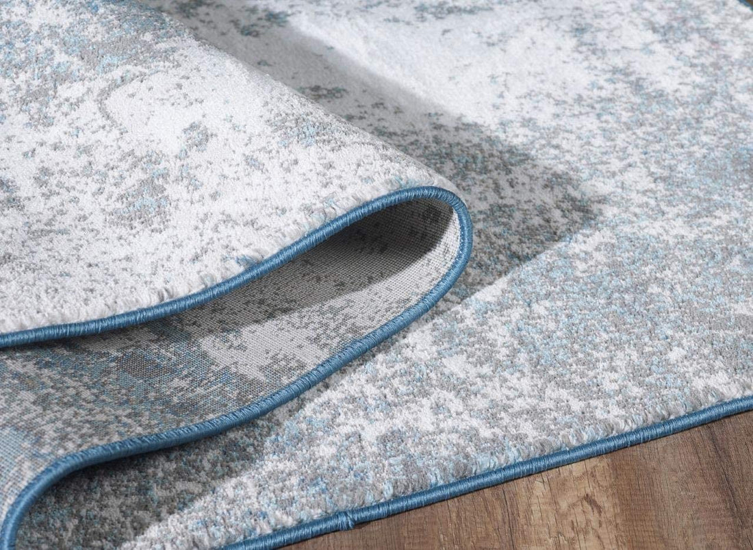 Howell Collection Abstract Blue 5x7 Soft Area Rug – Joanna Home Decor