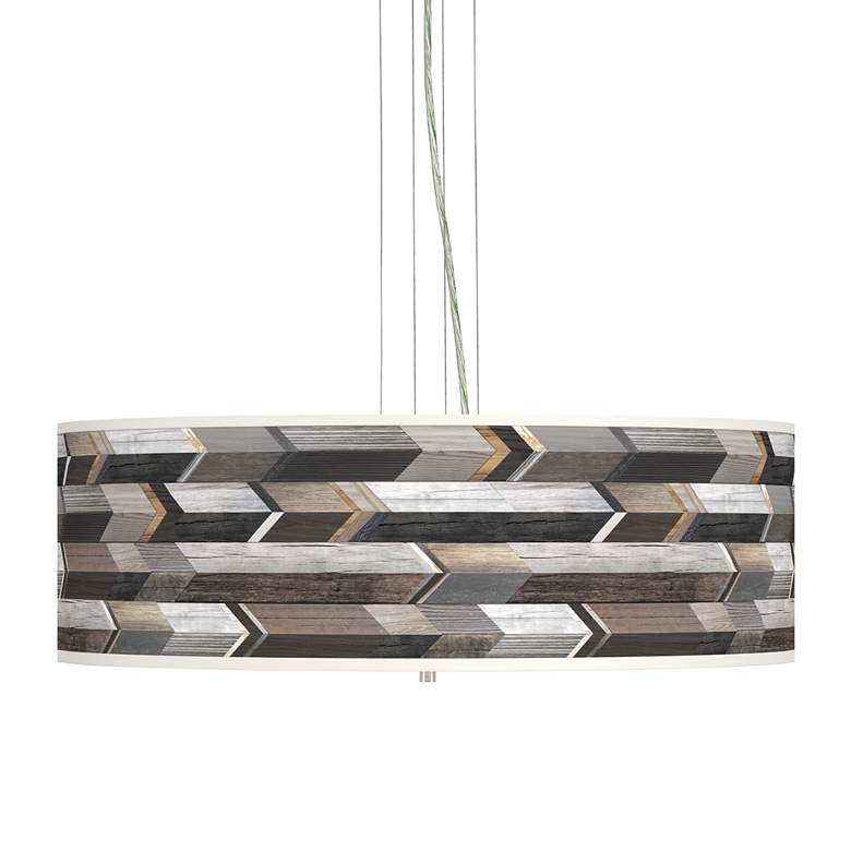 Woodwork Arrows Giclee 24" Wide 4-Light Pendant Chandelier – Joanna ...