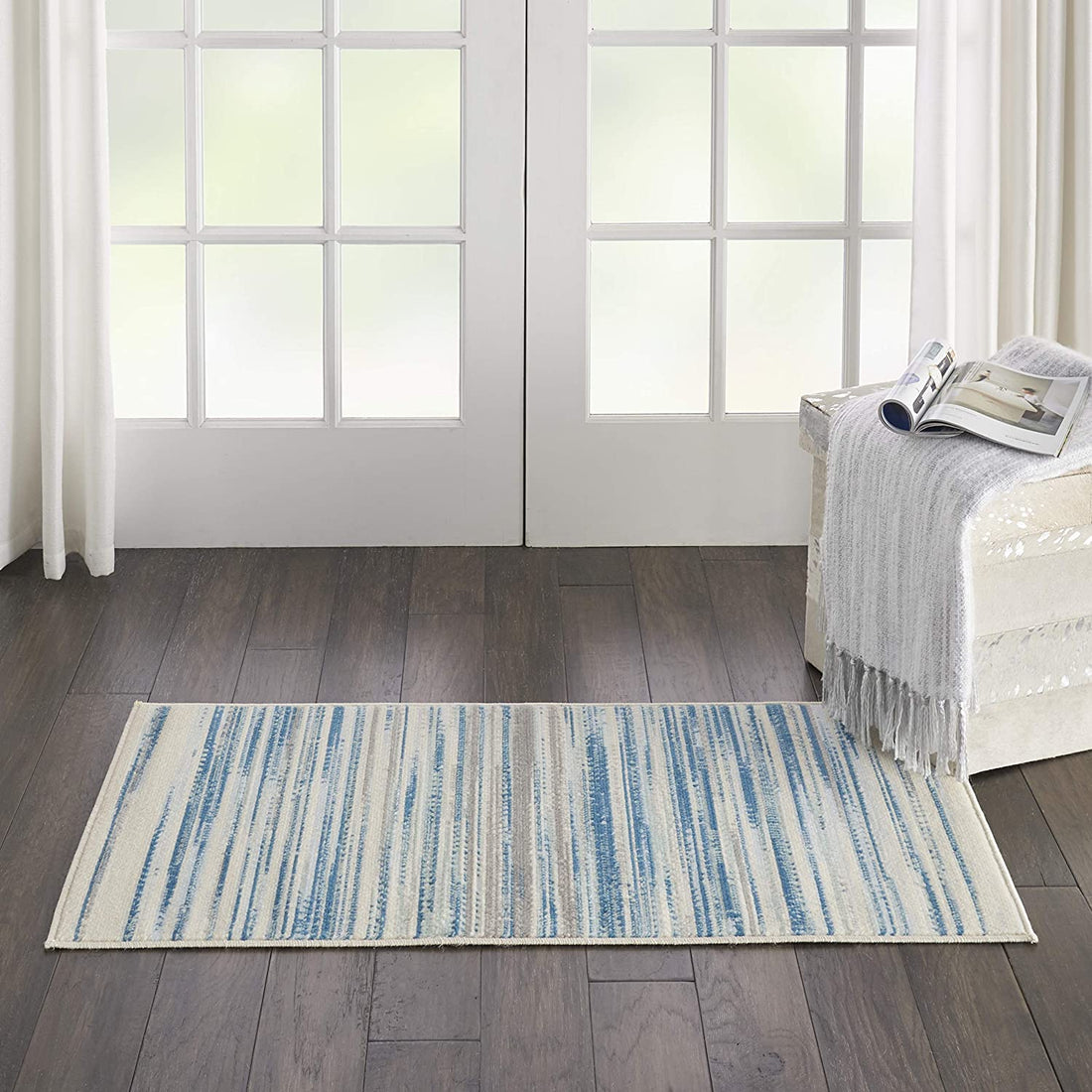 Modern Coastal Blue Area Rug – Joanna Home