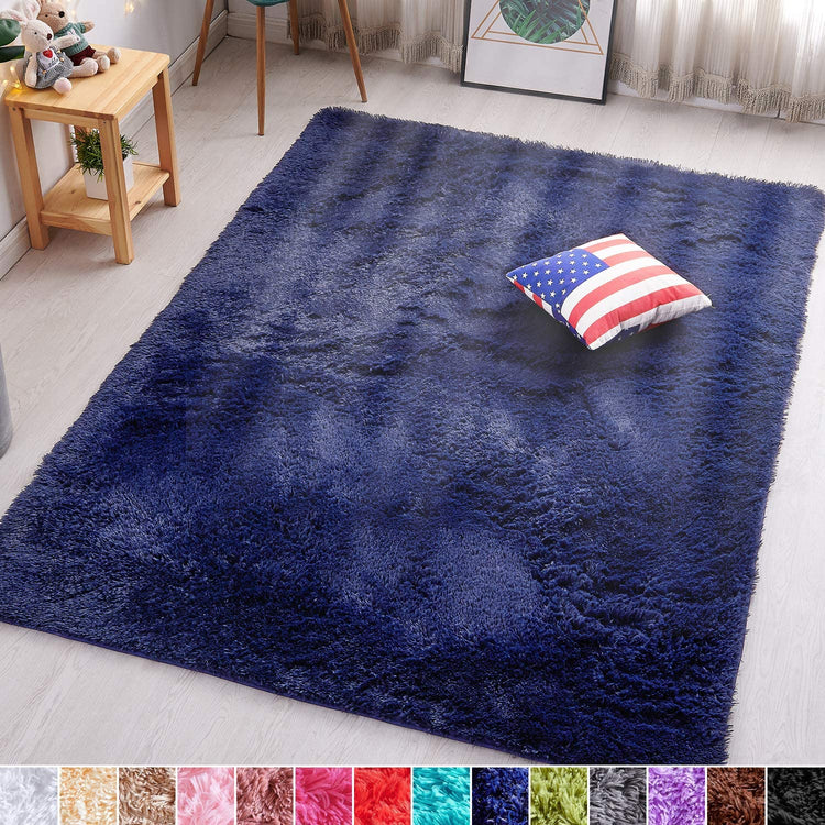 Velvet Indoor Fluffy Extra Comfy Soft Shag Area Rug – Joanna Home