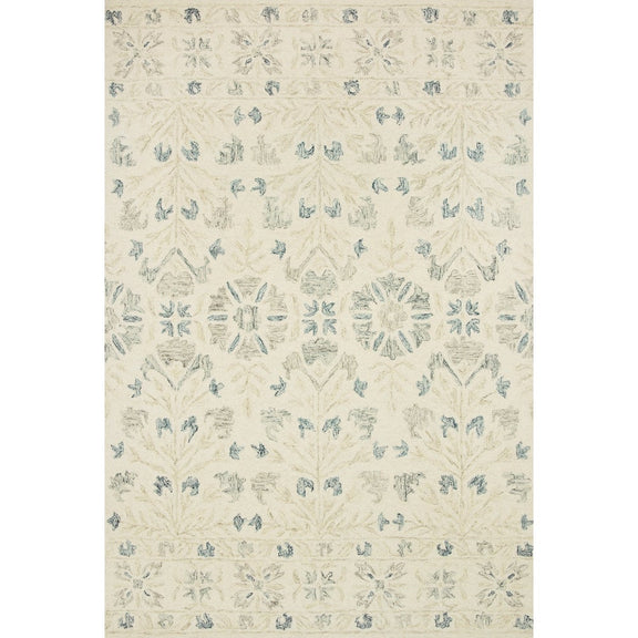 Annabelle Farmhouse Hand-hooked Wool Rug - Ivory/Grey – Joanna Home