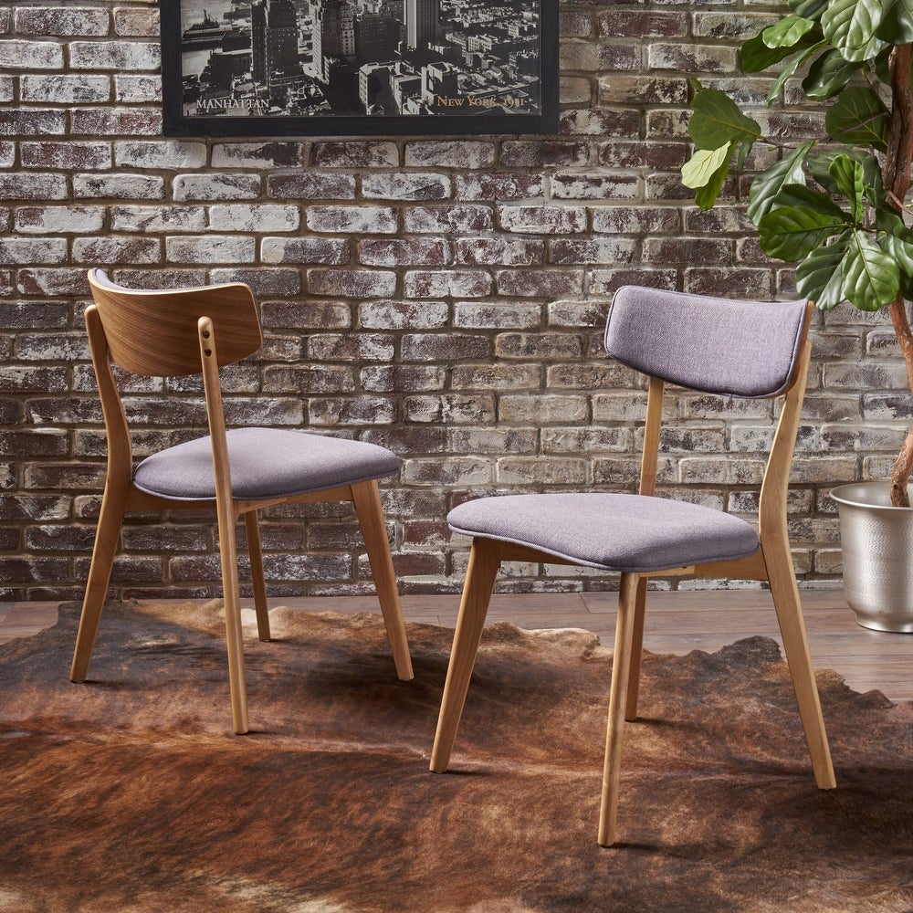 Chazz Mid Century Fabric Dining Chairs (Set of 2) by Christopher Knigh ...