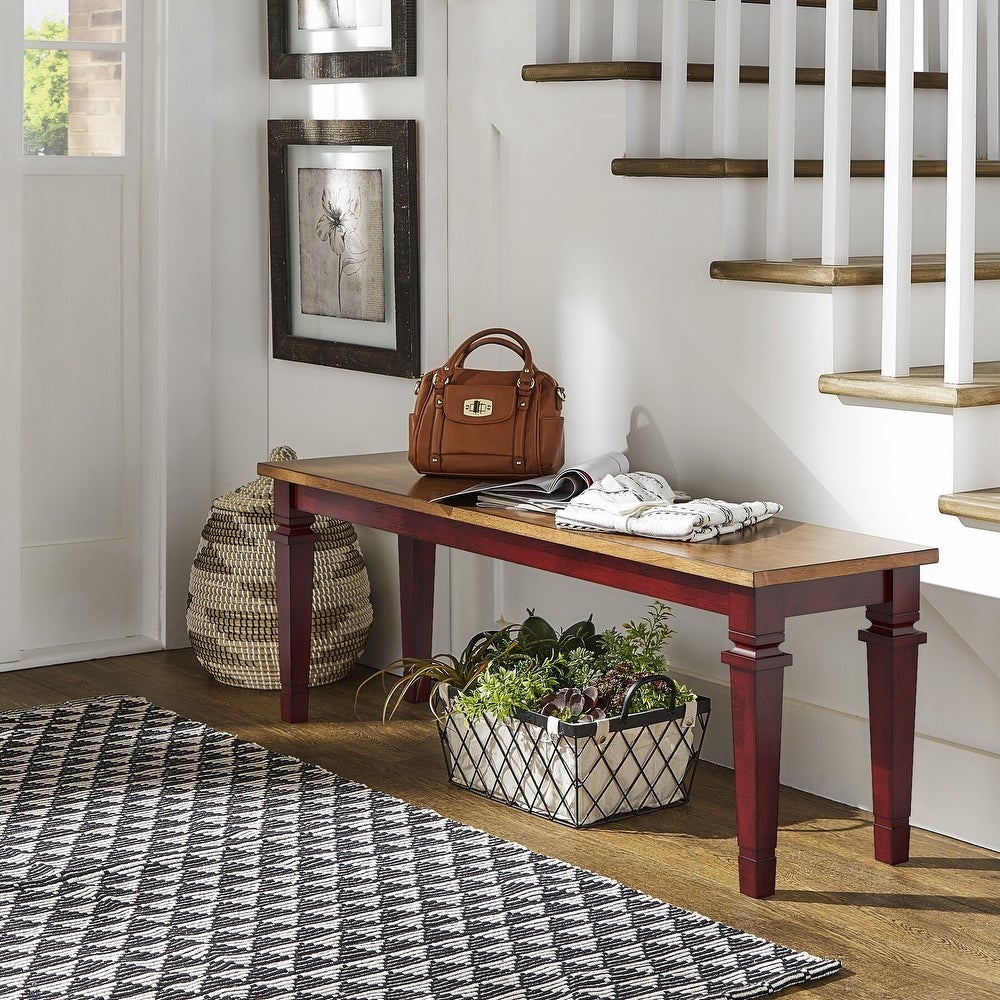 Elena Solid Wood Dining Bench by iNSPIRE Q Classic – Joanna Home Decor