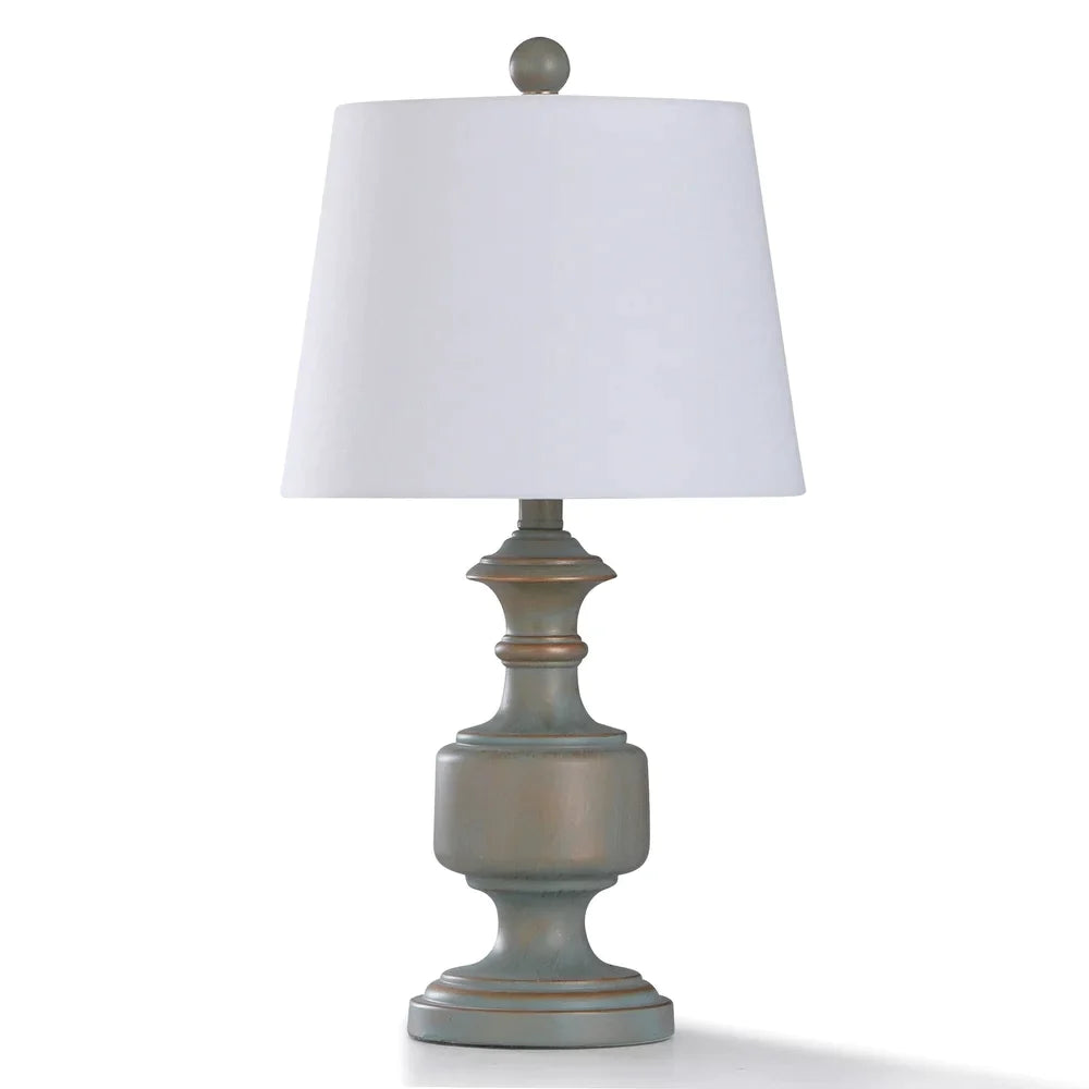 StyleCraft Malta Painted Patina and Copper Resin Table Lamp – Joanna ...