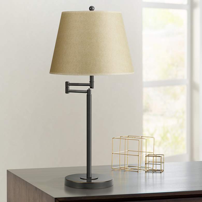 Dark Bronze Finish Metal Swing Arm Desk Lamp – Joanna Home Decor