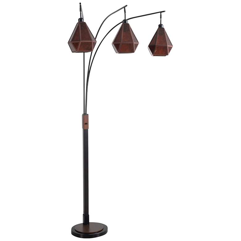 Artifact Bronze Metal 3-Light Arc Floor Lamp – Joanna Home Decor