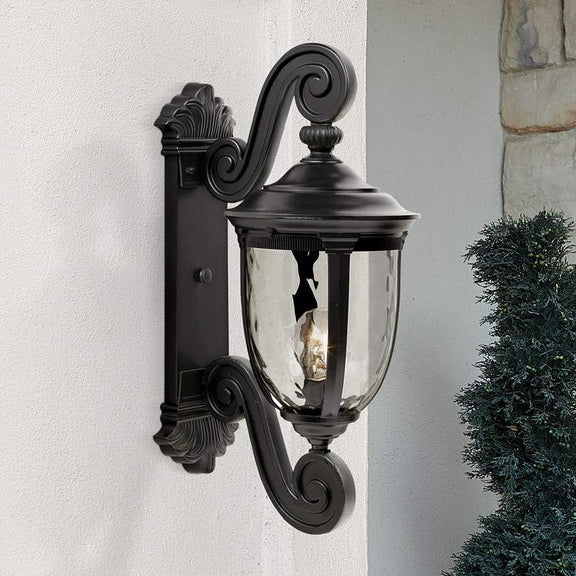 Bellagio 24" High Dual Scroll Arm Outdoor Wall Light – Joanna Home Decor