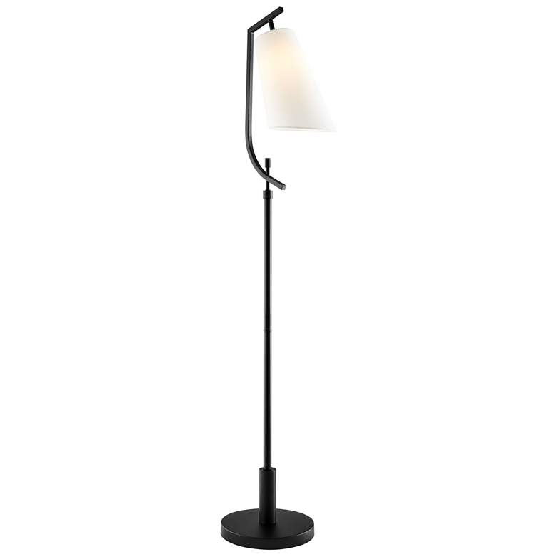 Lite Source Xandra Floor Lamp With White Fabric Shade – Joanna Home Decor