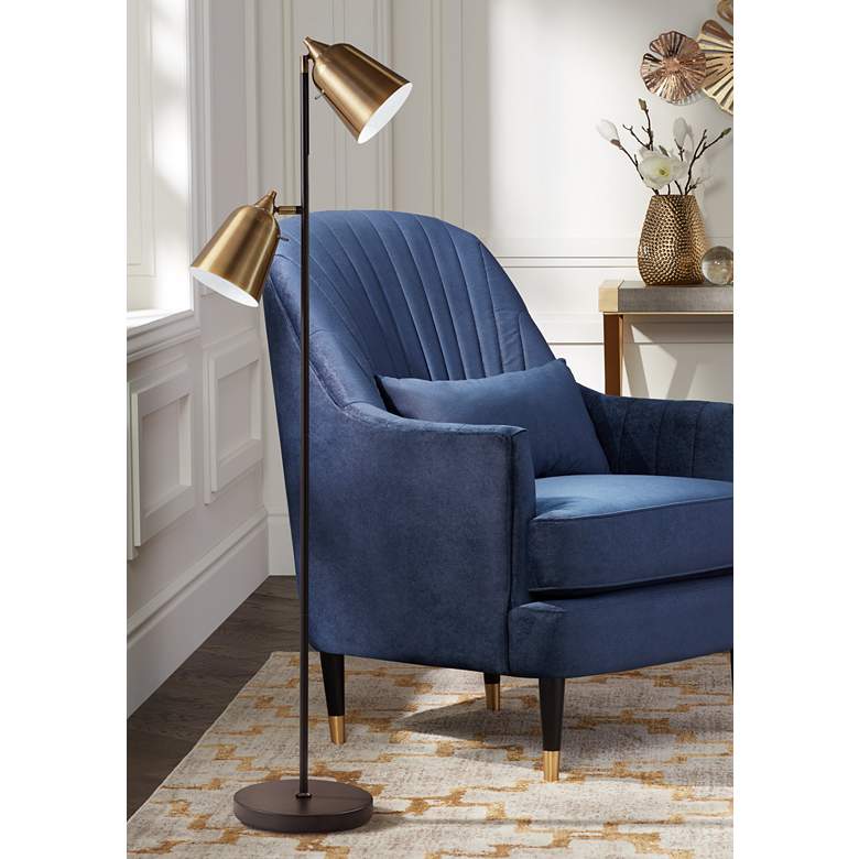 Malcolm Metal 2-Light Floor Lamp – Joanna Home Decor