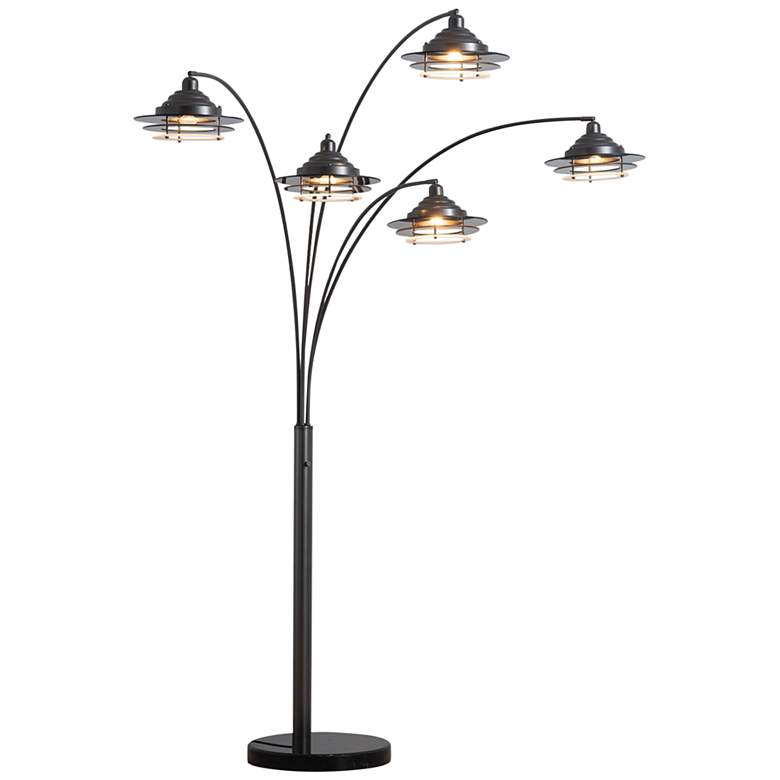 Nova Paramount Gunmetal 5-Light Arc Floor Lamp – Joanna Home Decor