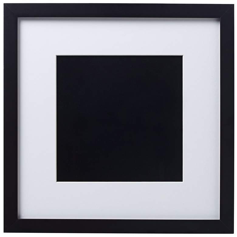 14 x 14 Black Finish With White Matting Wall Art Frame – Joanna Home Decor