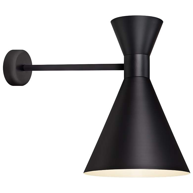 RLM Mid-Century 18" High Matte Black Outdoor Wall Light – Joanna Home
